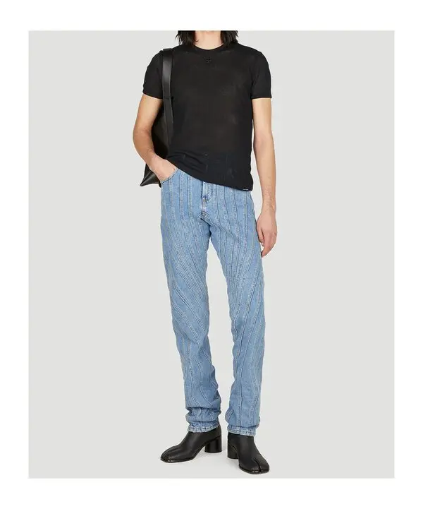 COURREGES Courrèges Logo Patch Mesh T-shirt