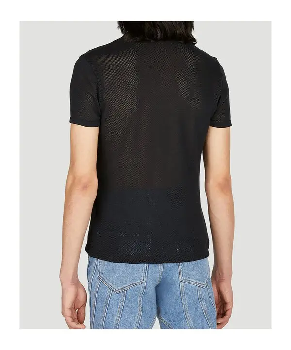 COURREGES Courrèges Logo Patch Mesh T-shirt