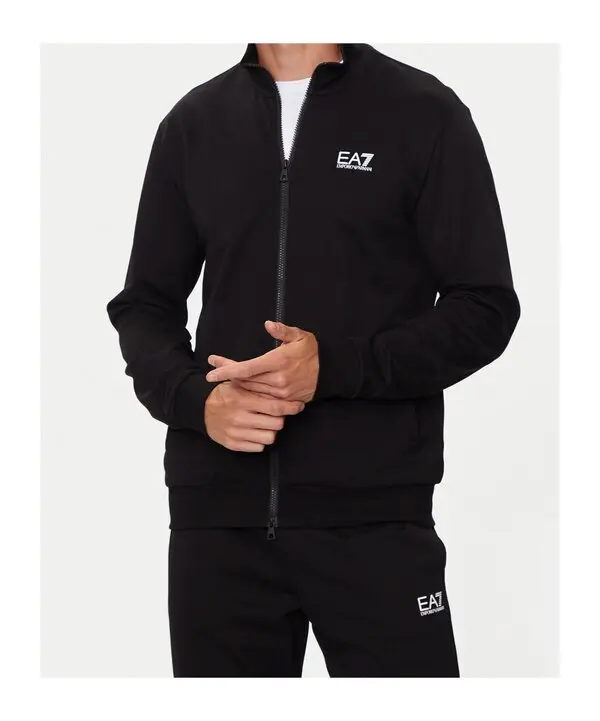 EA7 Zip-up High Neck Sweatshirt