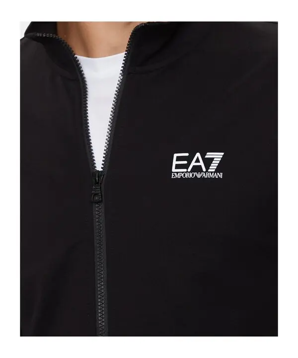 EA7 Zip-up High Neck Sweatshirt