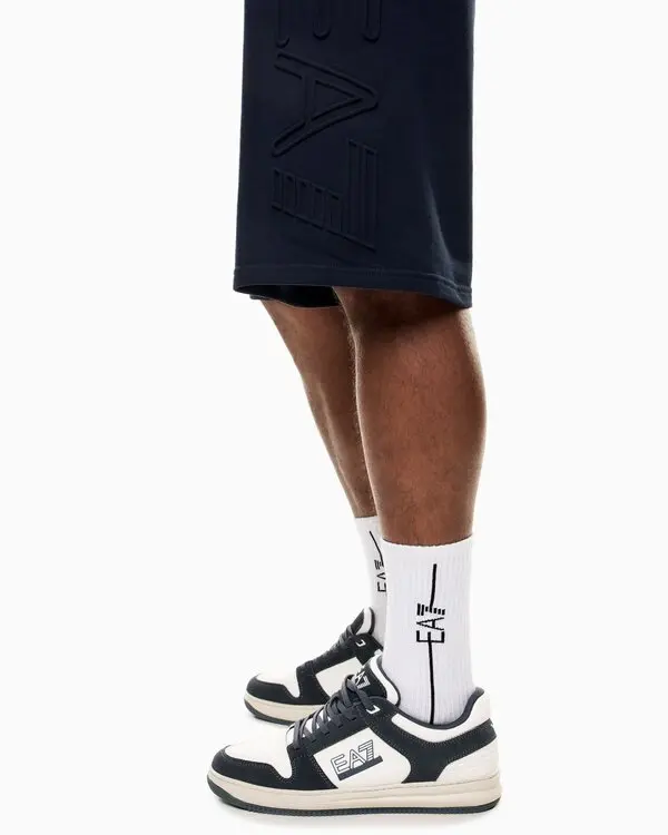 EA7 Logo-embossed Bermuda Shorts
