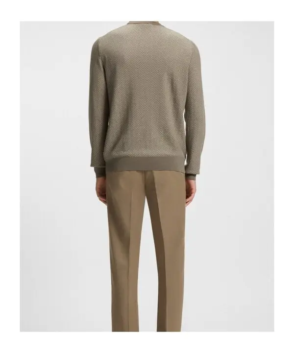 Hugo Boss Herringbone Crewneck Jumper