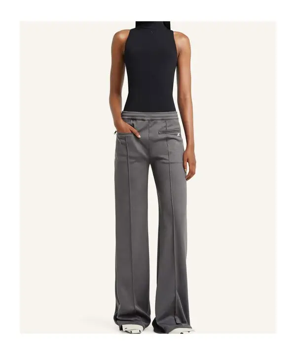 COURREGES High-neck Sleeveless Knit Top With Logo Detail