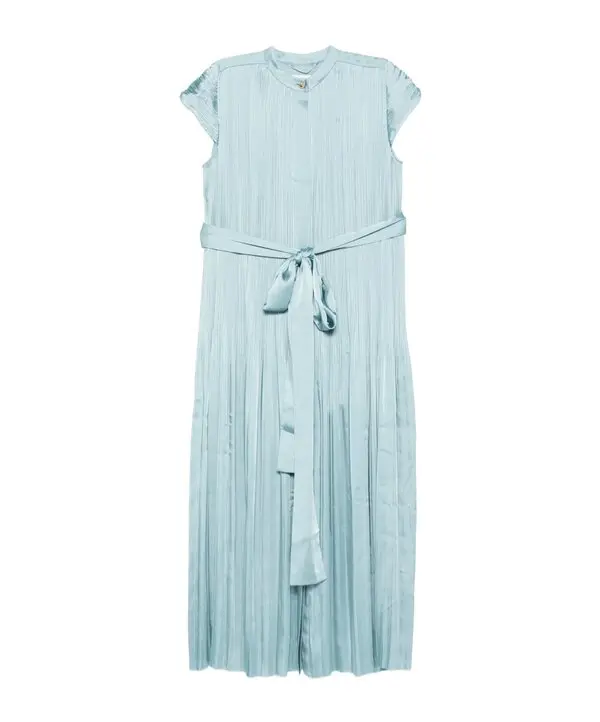 JOSEPH Pleated Waist Dress - Blue
