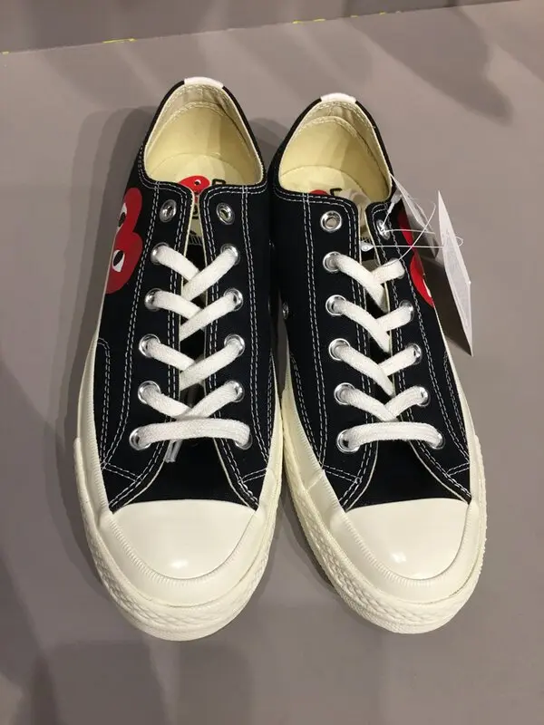 Play Comme Des Garcon Comme Des Garçons Play Heart Printed Low-top Sneakers