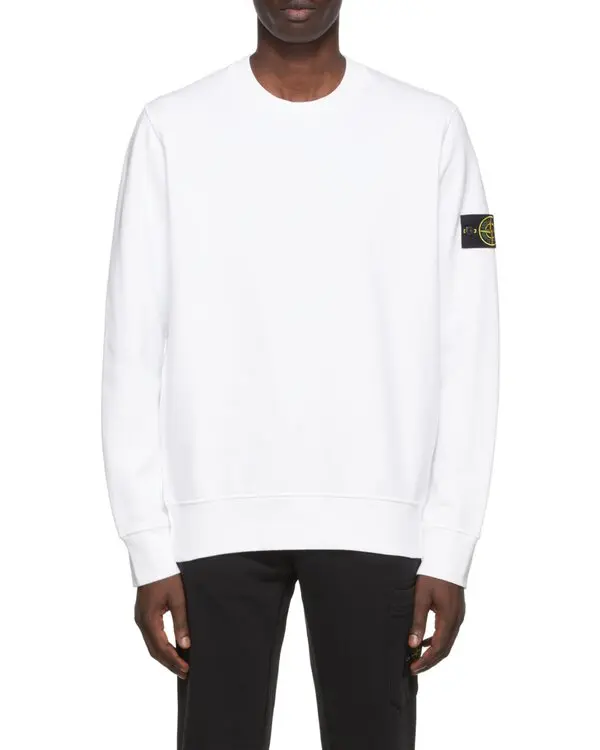 Stone Island Logo Patch Crewneck Sweatshirt