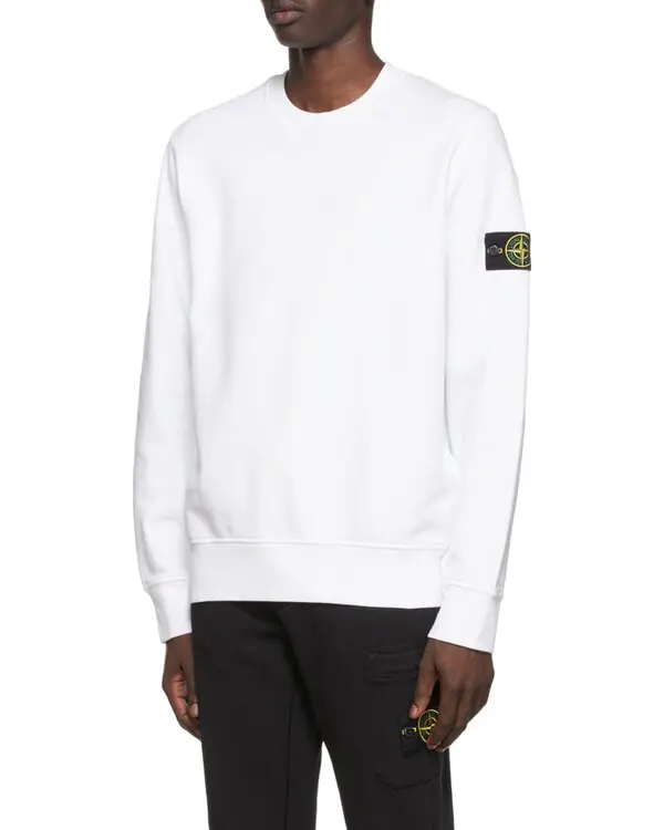 Stone Island Logo Patch Crewneck Sweatshirt