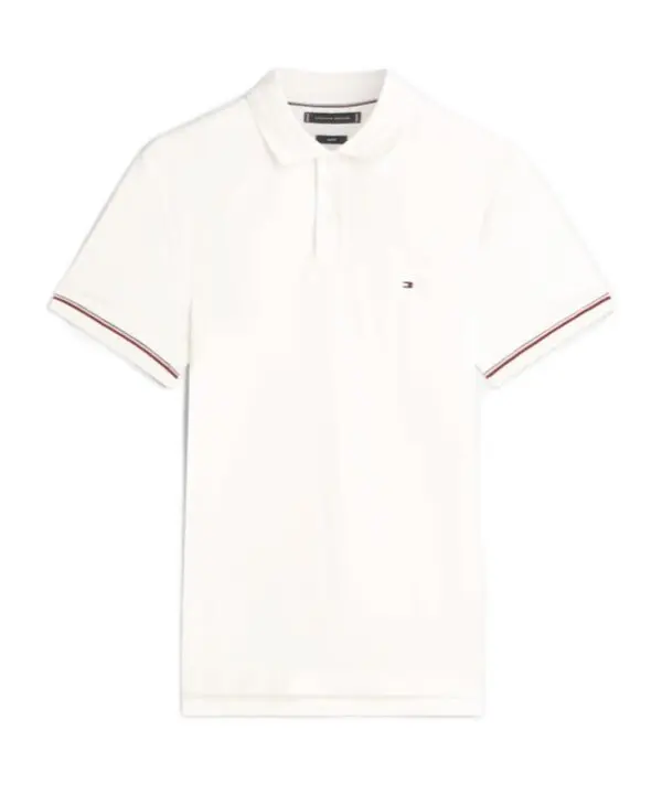 Tommy Hilfiger Short-sleeved Polo Shirt - Off White