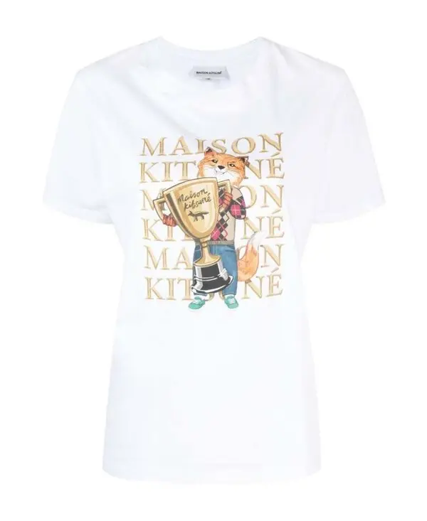 Maison Kitsuné Round-necked T-shirt