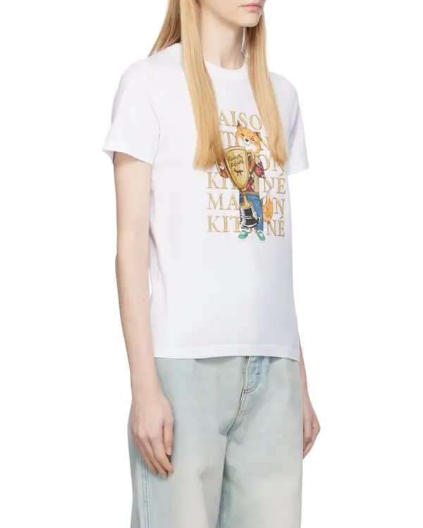 Maison Kitsuné Round-necked T-shirt