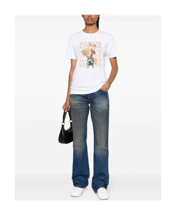 Maison Kitsuné Round-necked T-shirt