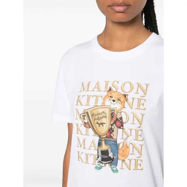 Maison Kitsuné Round-necked T-shirt