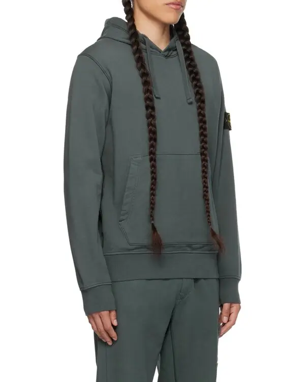 Stone Island Compass-patch Cotton Hoodie
