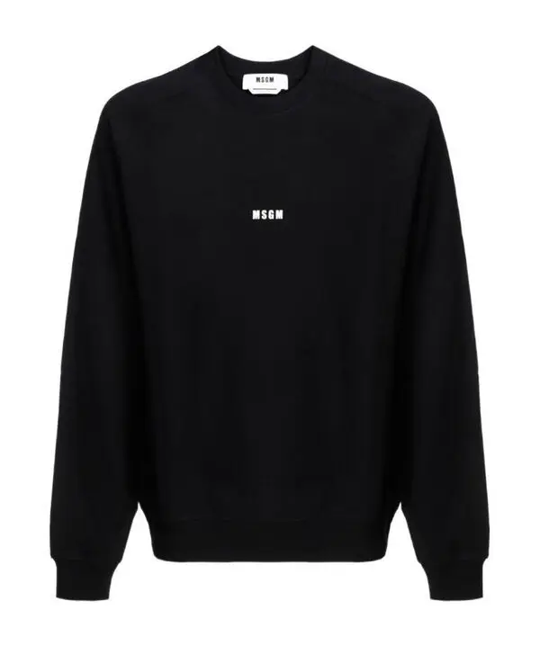 MSGM Logo Printed Crewneck Sweatshirt