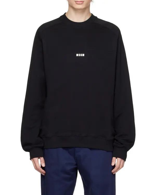 MSGM Logo Printed Crewneck Sweatshirt