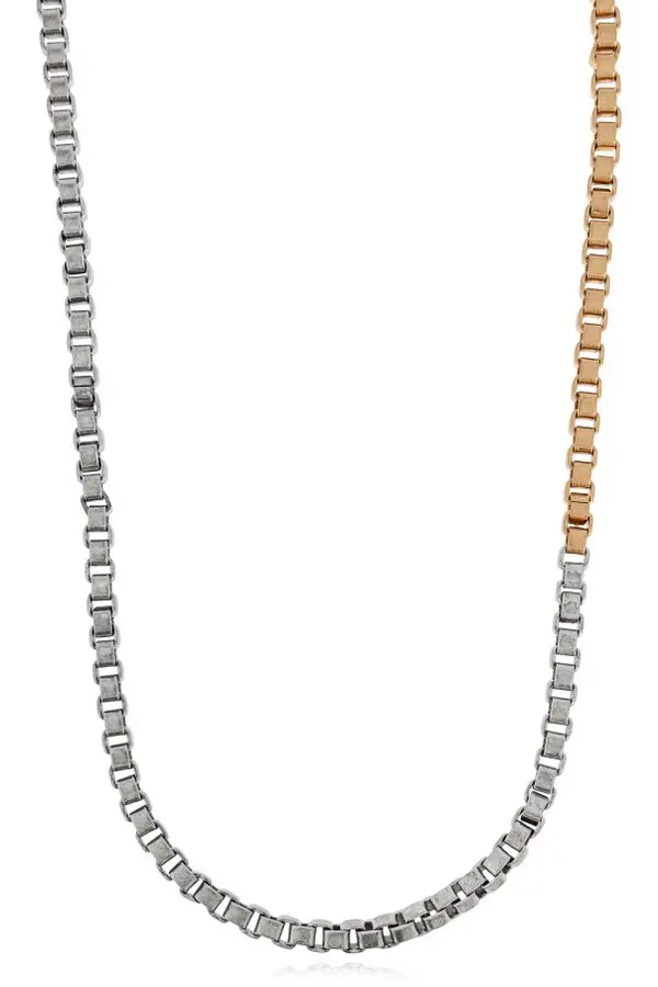 ALLSAINTS Dual Tone Box Chain Necklace