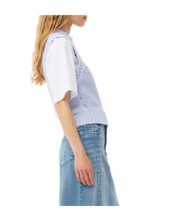 GANNI Logo Intarsia Knitted Vest