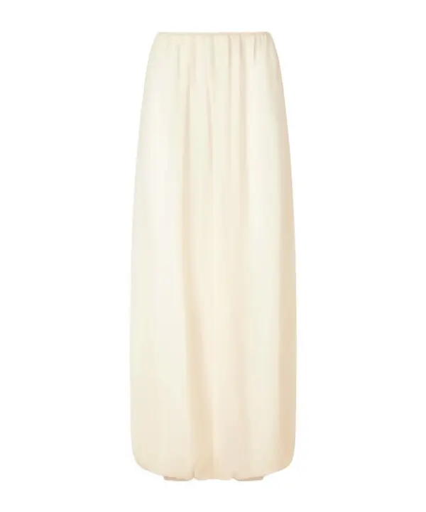 THE FRANKIE SHOP Mio Crepe Wide-leg Pants - White