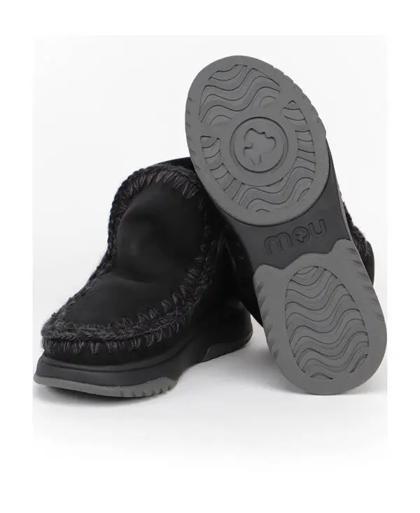 Mou Eskimo Logo-glitter Whipstitch-trim Boots