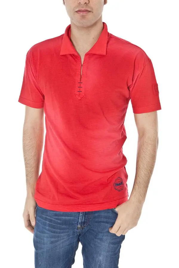 Emporio Armani Logo Slim Polo Shirt - Red