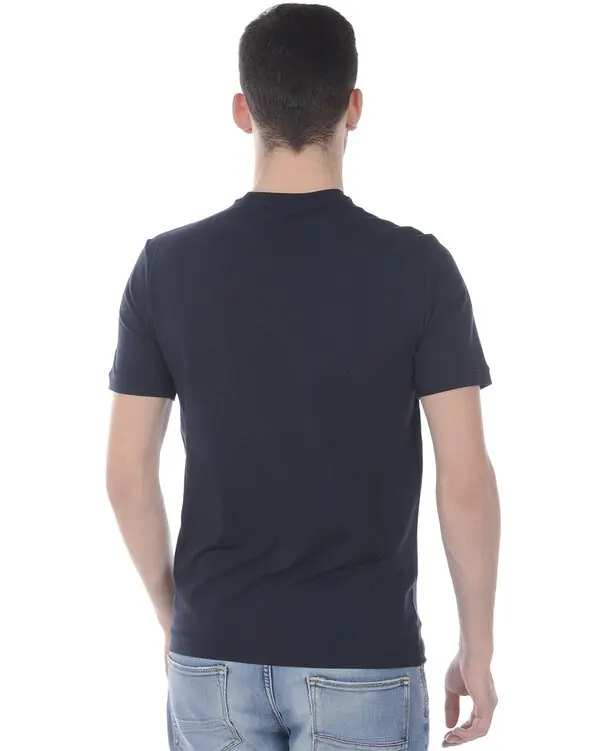 Emporio Armani Navy Blue Decal T-shirt
