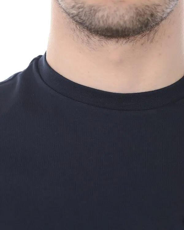 Emporio Armani Navy Blue Decal T-shirt