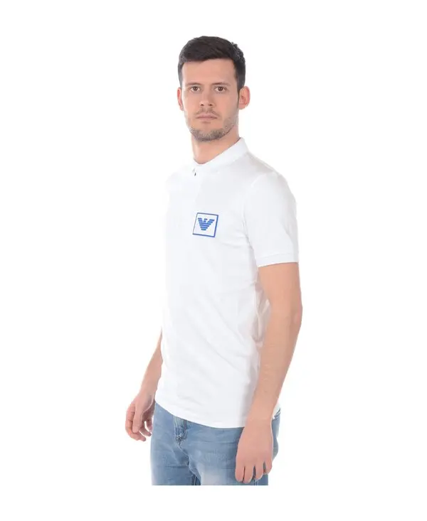 Emporio Armani Logo-appliqué Short-sleeve Polo Shirt