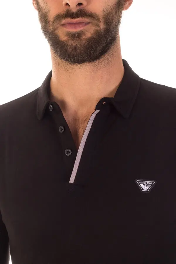 Emporio Armani Long-sleeved Polo Shirt