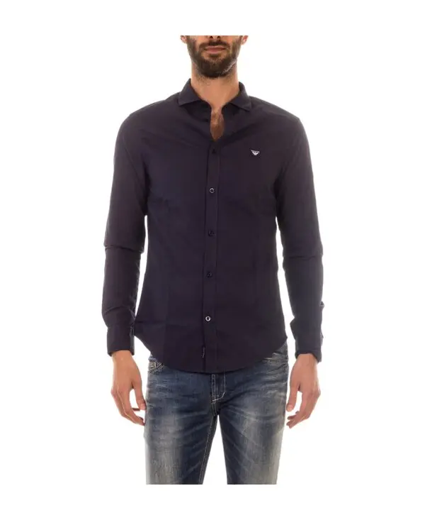 Emporio Armani Long-sleeved Shirt - Black