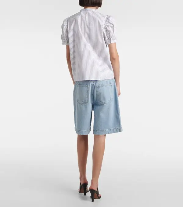 FRAME Striped Short-sleeved Shirt