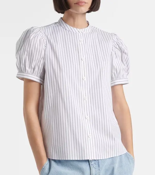 FRAME Striped Short-sleeved Shirt