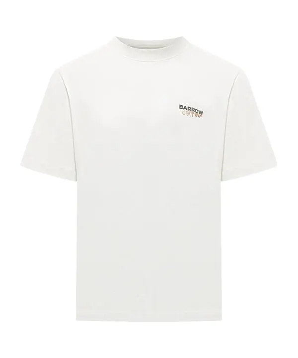 BARROW Teddy Print T-shirt - White