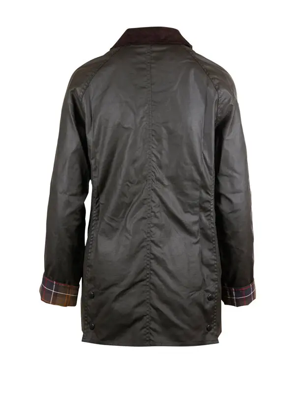 Barbour Classic Beadnell Waxed Jacket With Contrast Collar - No