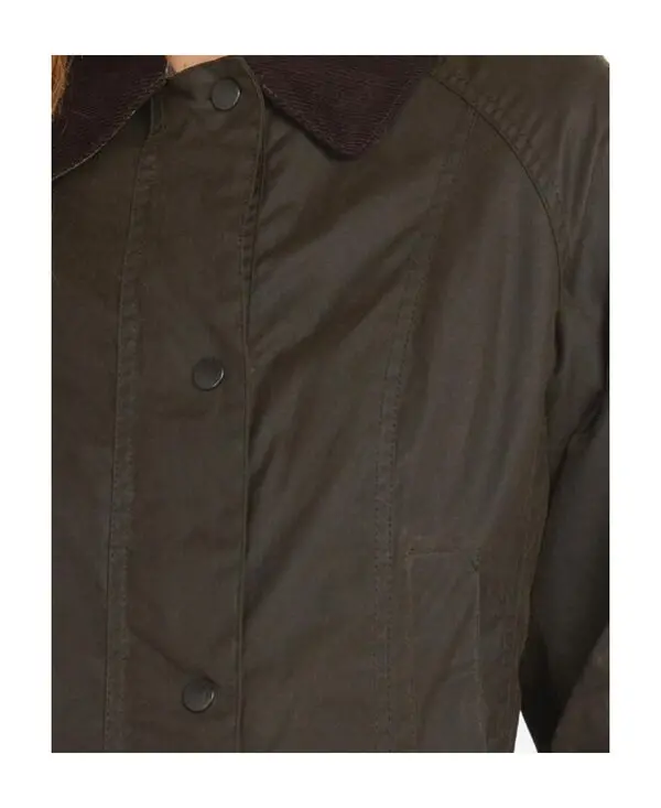 Barbour Classic Beadnell Waxed Jacket With Contrast Collar - No