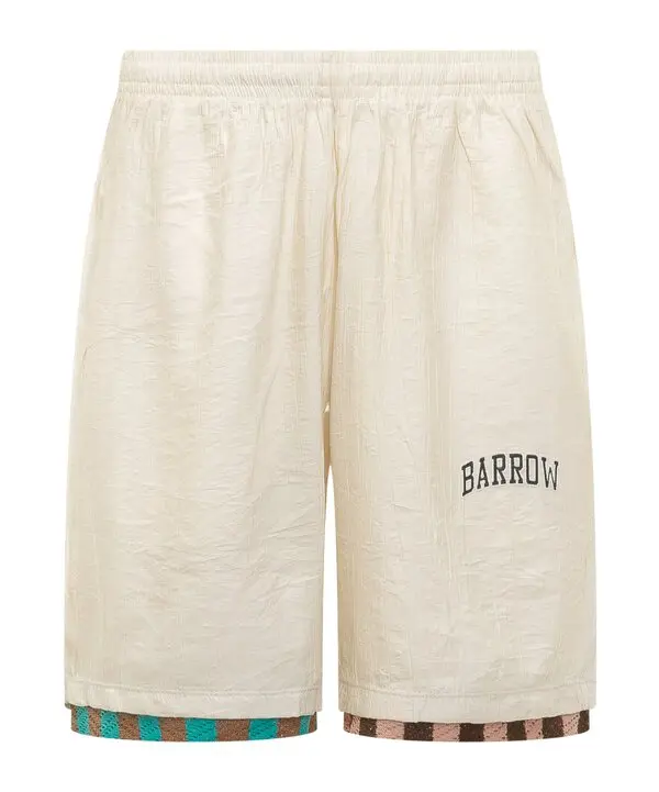 BARROW Elasticated Waistband Shorts - White