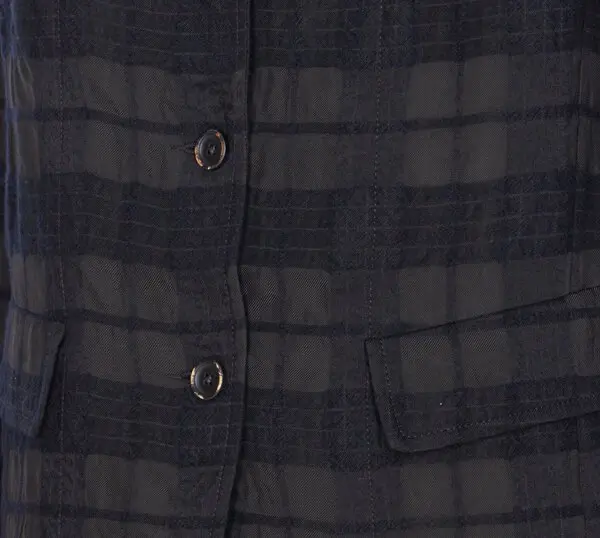 UMA WANG Long Sleeve Checked Blazer