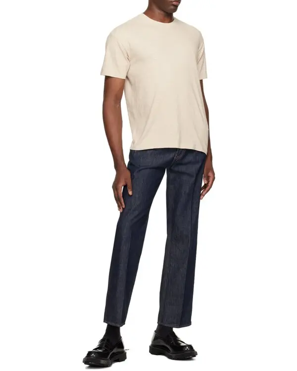 Auralee Seamless Round-collar T-shirt - Nude