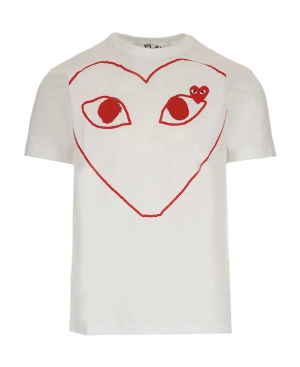 Play Comme Des Garcon Heart Print T-shirt