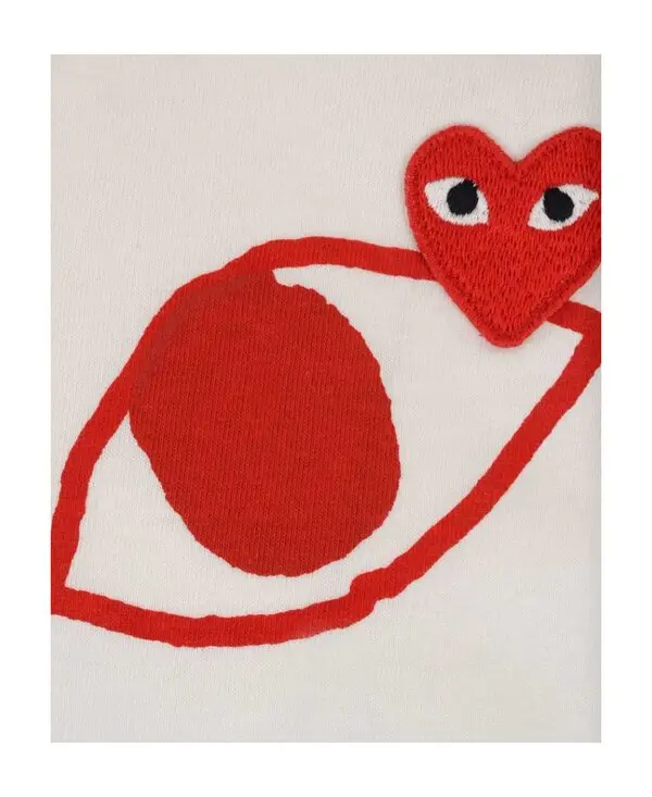 Play Comme Des Garcon Heart Print T-shirt