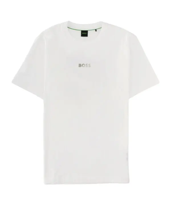 Hugo Boss Logo Printed Crewneck T-shirt - White