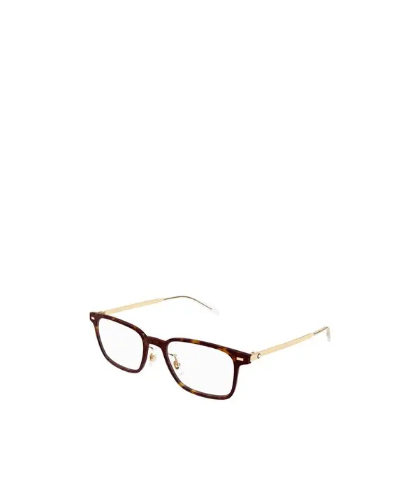 Montblanc Eyeglasses Square Frame Glasses - Brown