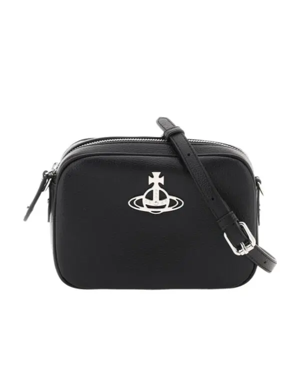 VIVIENNE WESTWOOD Anna Orb-plaque Zipped Camera Bag - Black