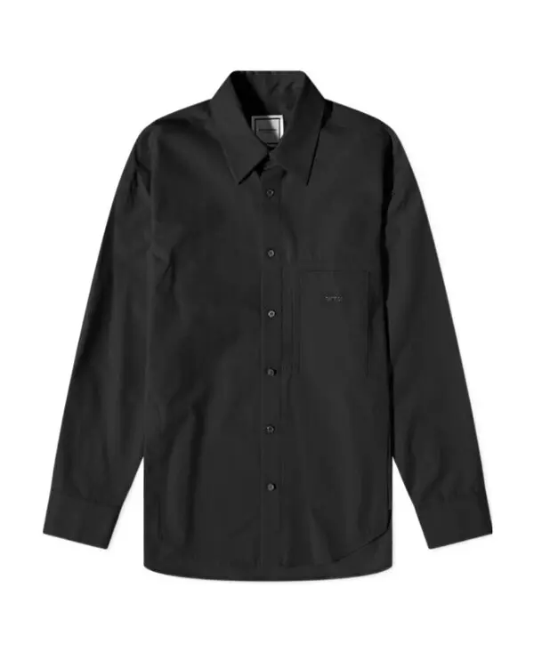 WOOYOUNGMI Logo-print Cotton Shirt - Black