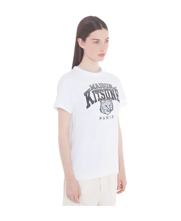 Maison Kitsuné Campus Fox Crewneck T-shirt