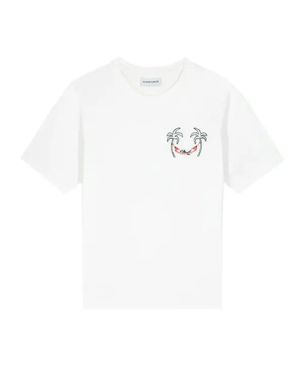 Maison Labiche Hammock Embroidered T-shirt - White