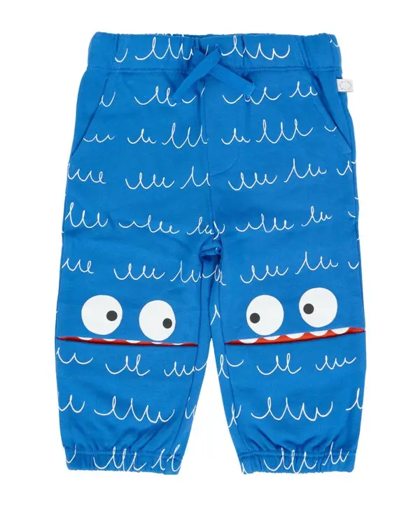 Stella McCartney Sweatpants With Yetis - Blue