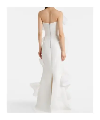 Maticevski Indulgence Organza-trimmed Bustier Gown