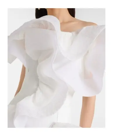 Maticevski Indulgence Organza-trimmed Bustier Gown