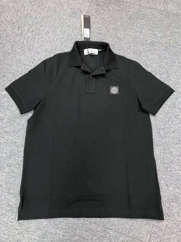 Stone Island Compass Patch Short-sleeved Polo Shirt