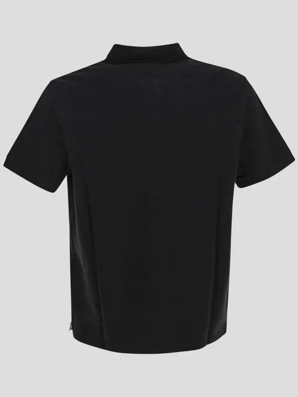Stone Island Slim Fit Short-sleeved Polo Shirt - Black